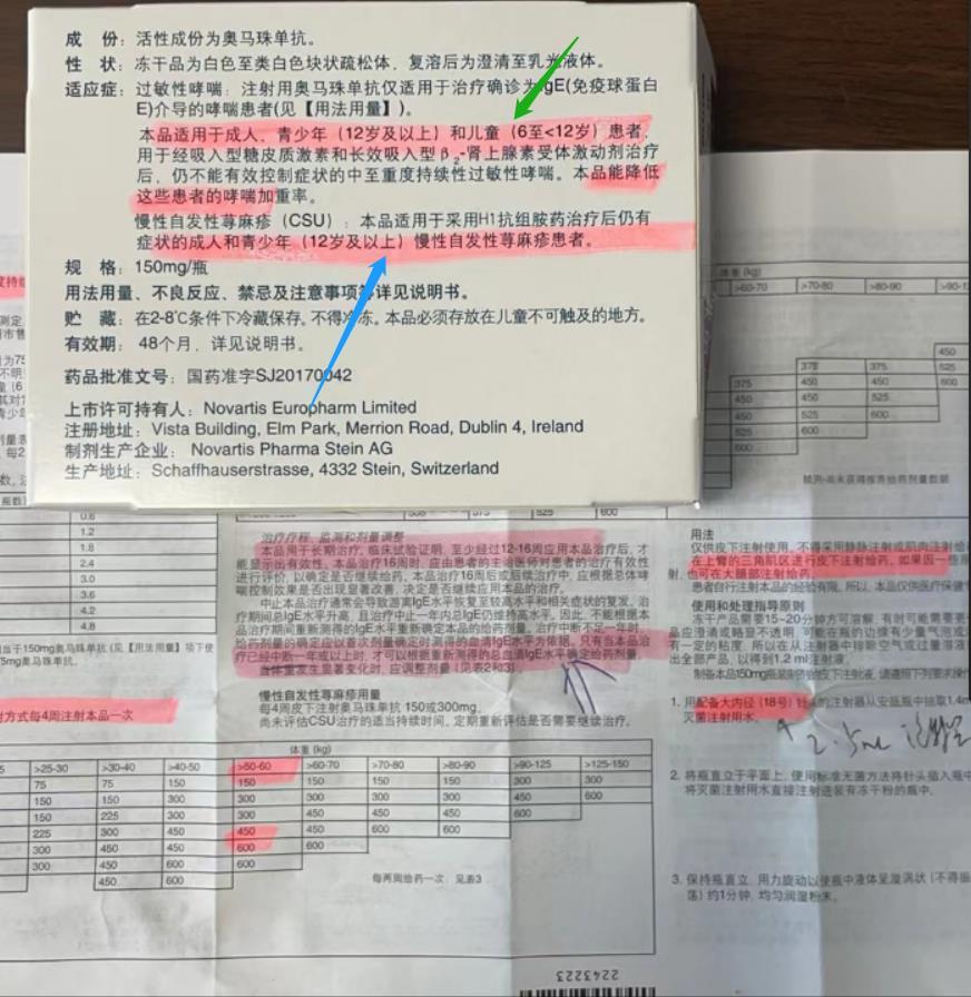 奥马珠单抗/茁乐®（Omalizumab ）说明书→抗IgE靶向生物制剂→疾病：CSU＆过敏性哮喘 - 好大夫在线